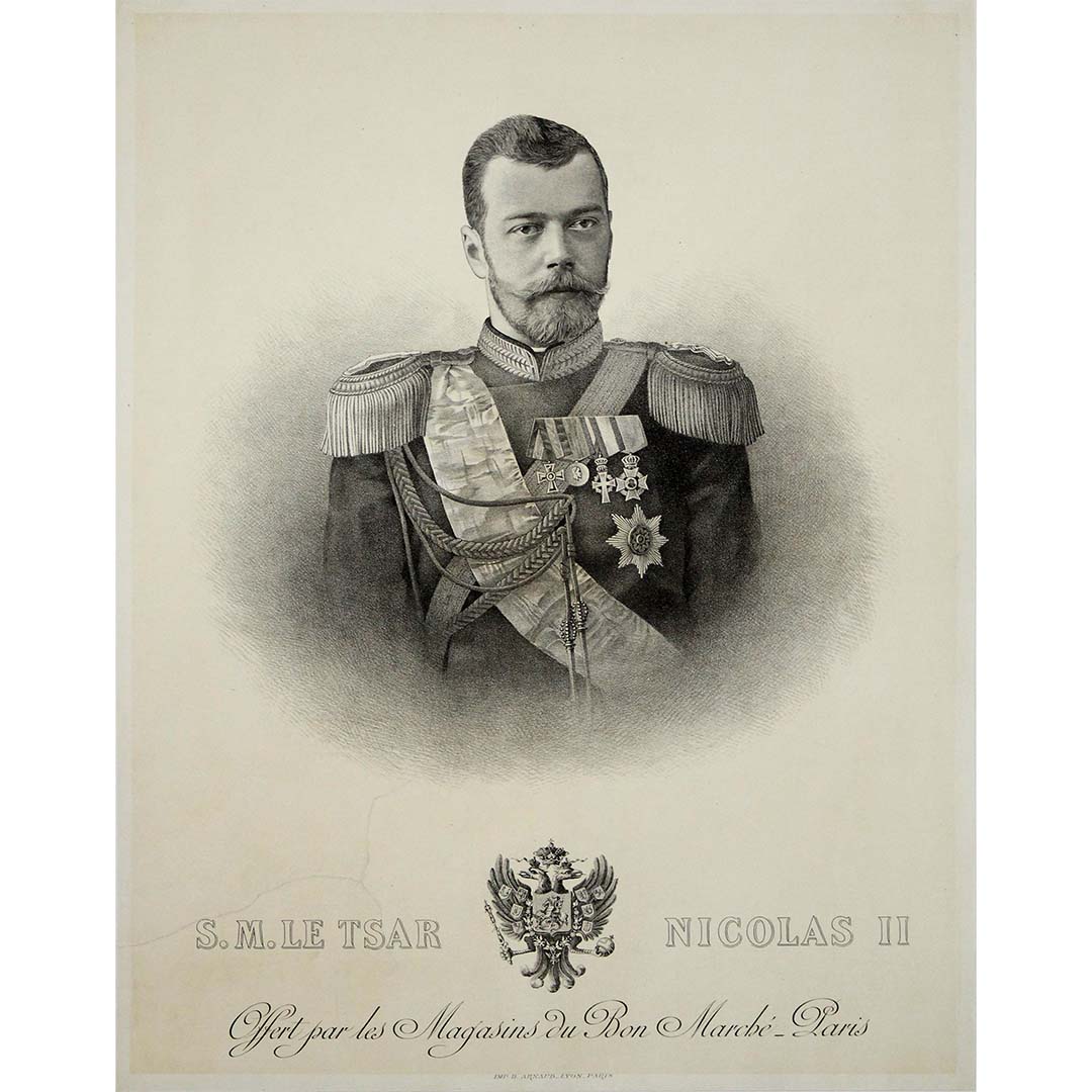 S. M. Le Tsar Nicolas II Circa 1910, , Original Poster, Affiche ...