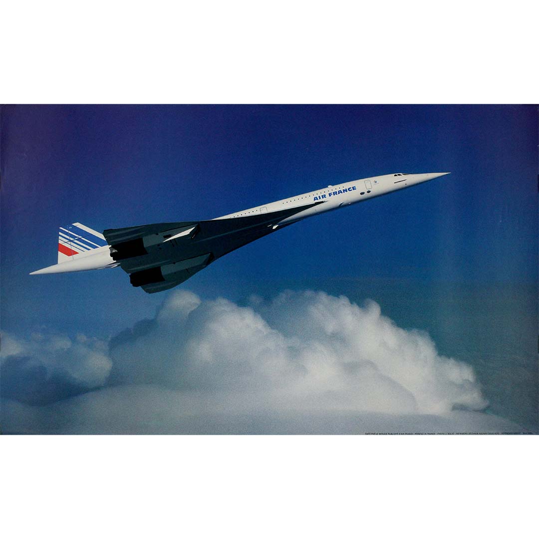 Air France Concorde 1985, J. Bulté, Affiche Originale, Affiche ...