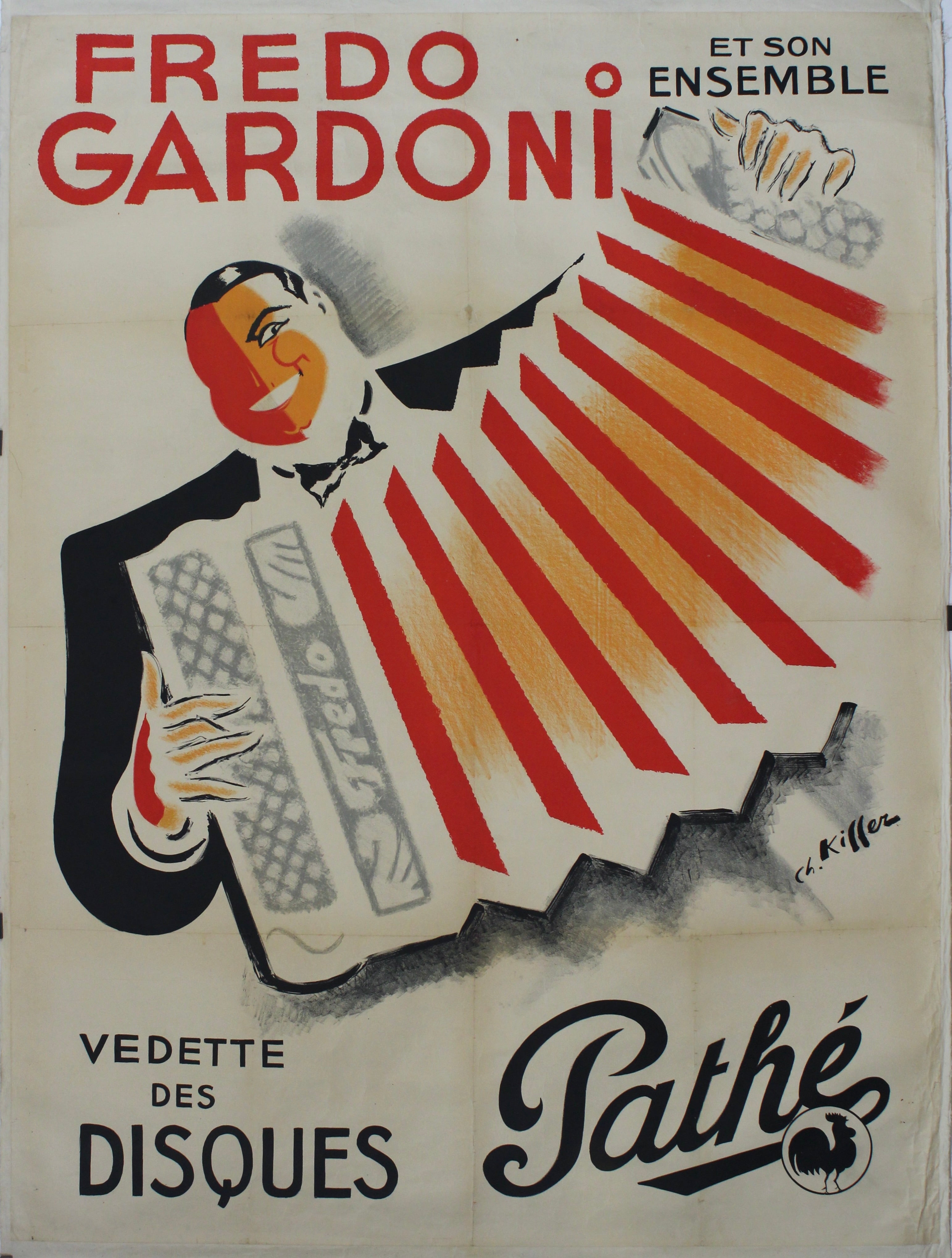 Fredo Gardoni et son ensemble 1941, Kiffer Charles, Original poster ...