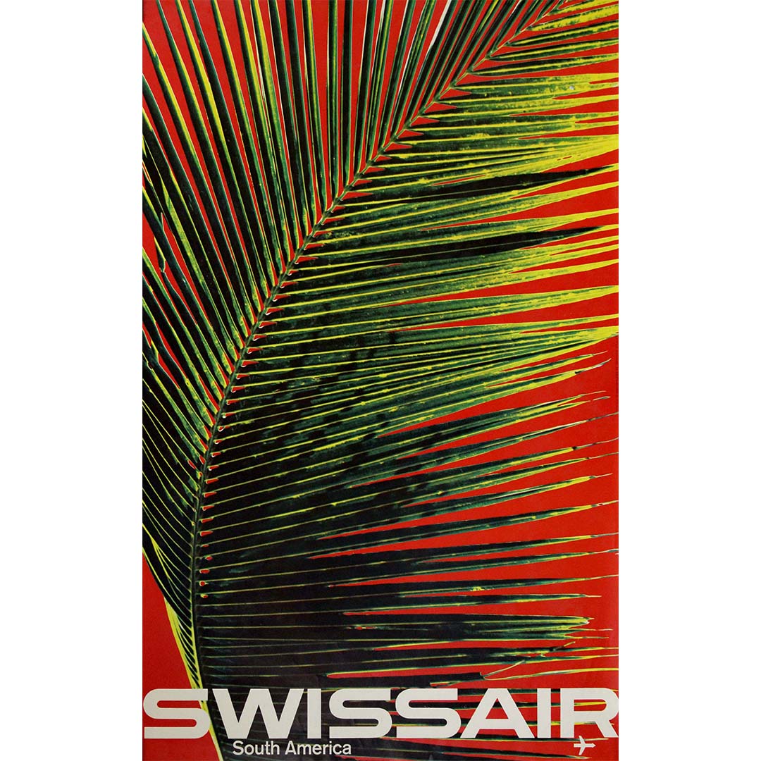 Amérique du Sud Swissair 1964, Bingler Manfred, Affiche originale ...
