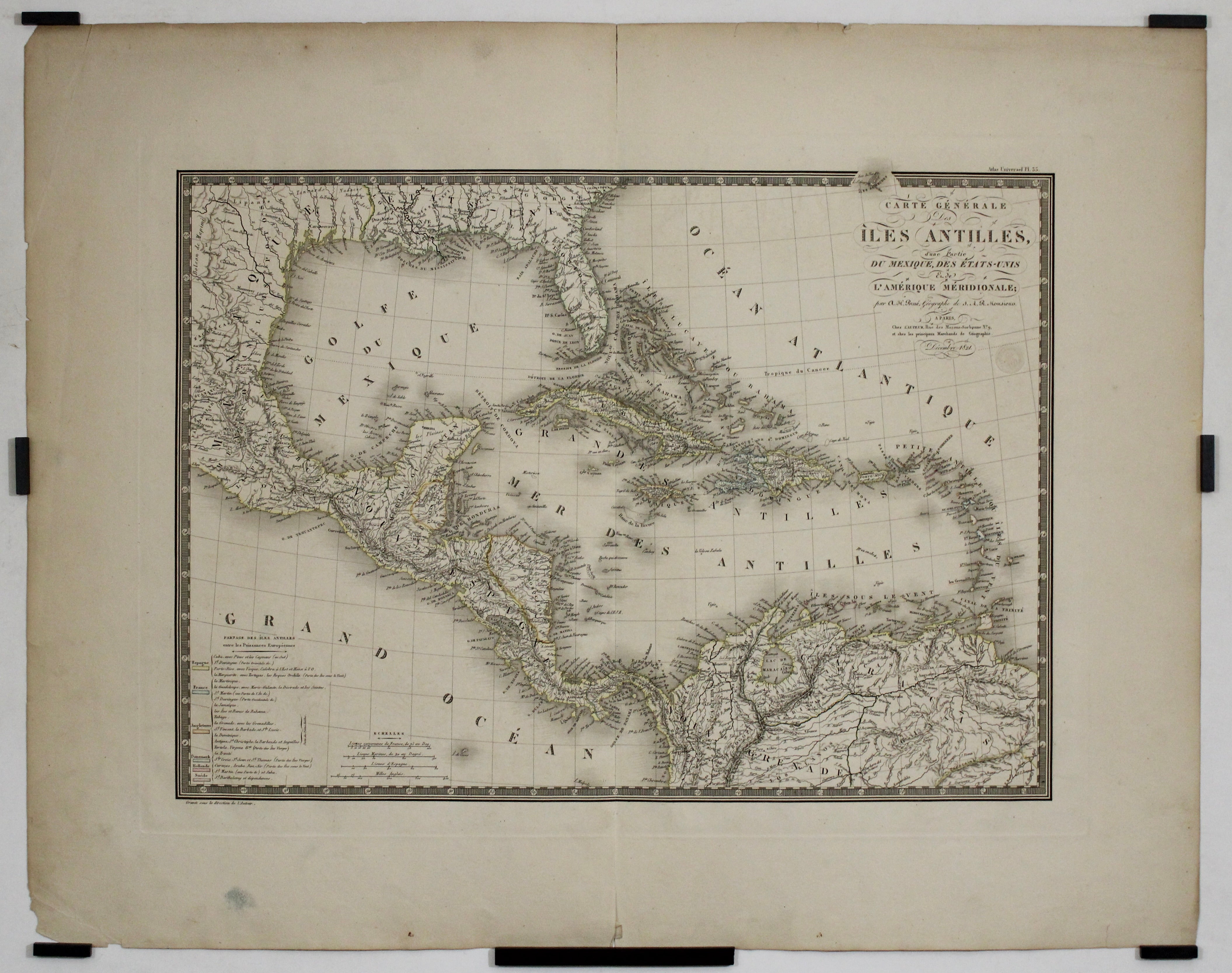 Carte générale des iles Antilles, d'une partie du Mexique, des États ...