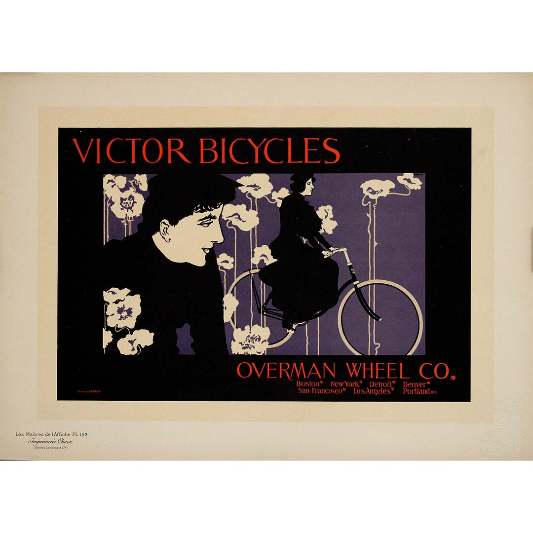 Victor Bicycles Overman Wheel Co 1899, Bradley William, Original Poster ...