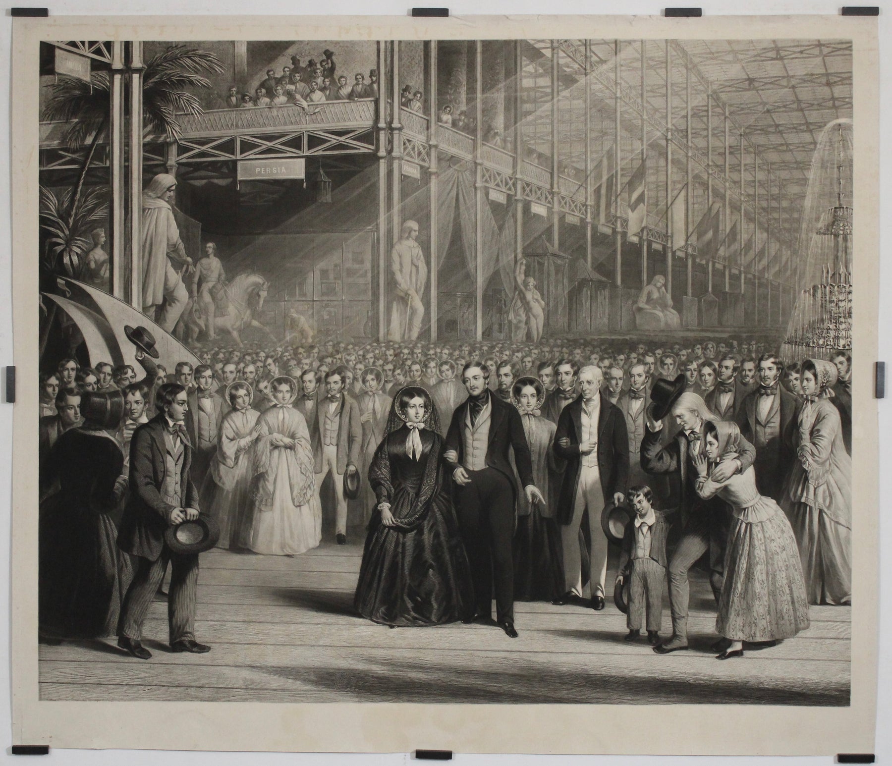 Queen Victoria and Prince Albert at the opening ceremony of the great ...