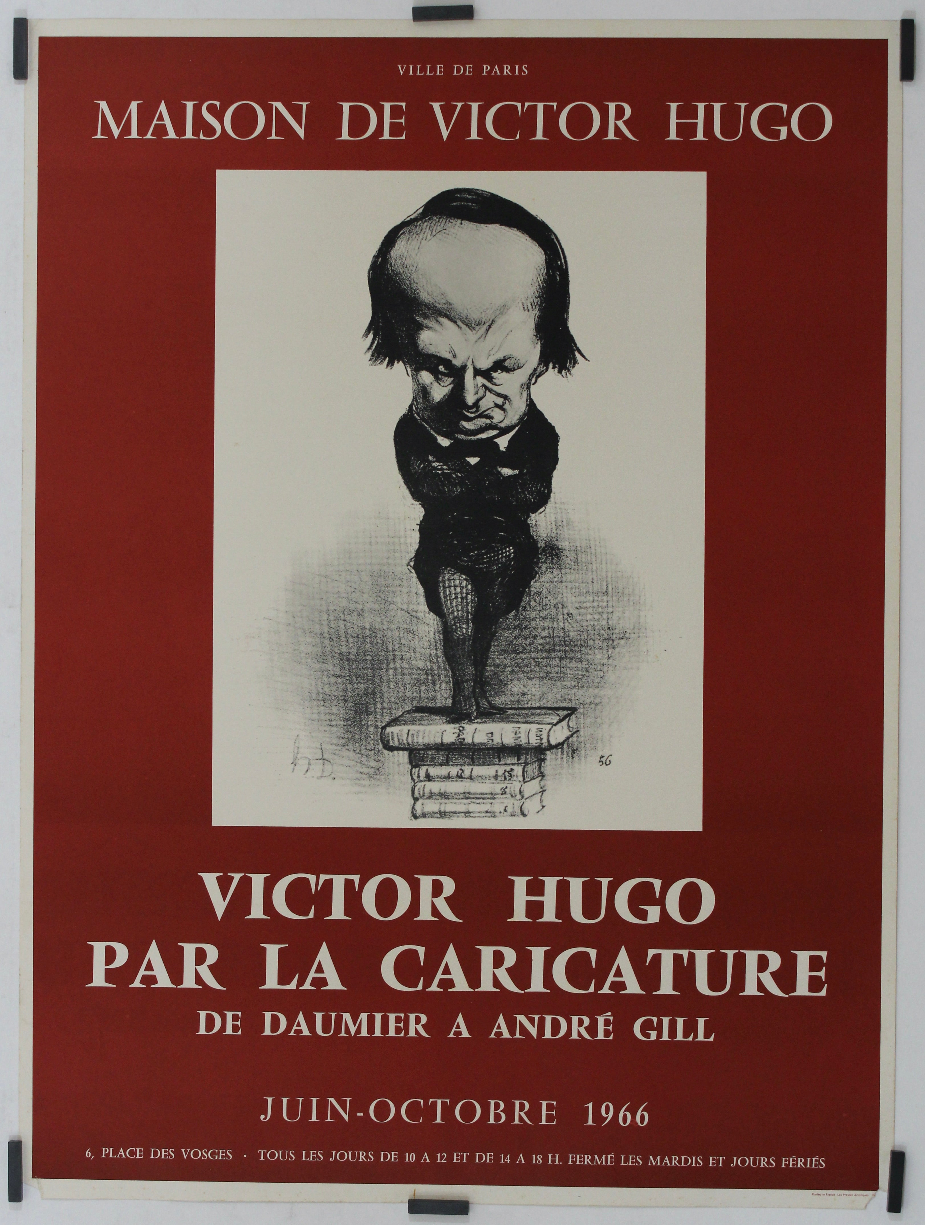 Victor Hugo par la caricature 1966, Daumier Honoré, Original poster ...