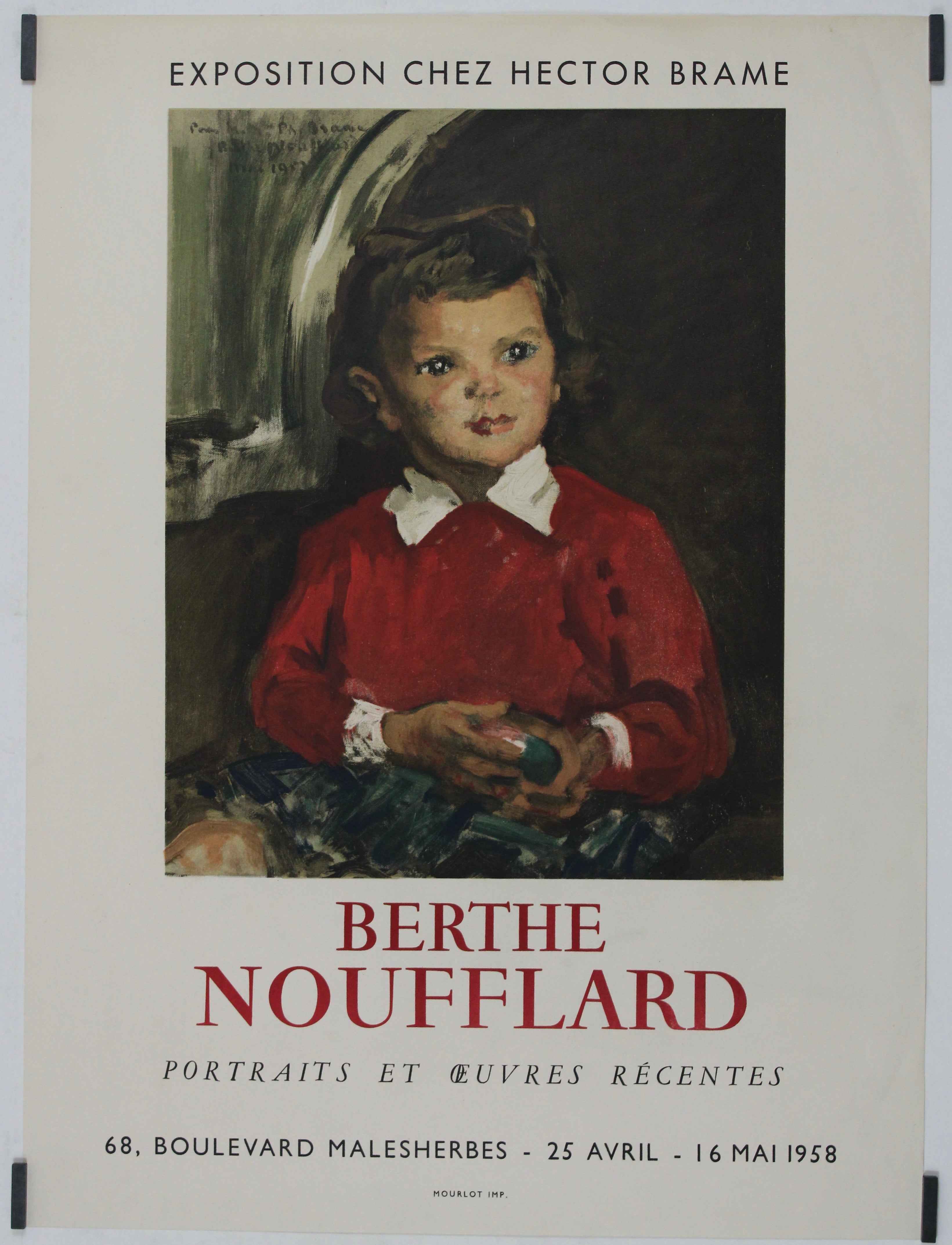 Chez Hector Brame 1958, Noufflard Berthe, Affiche originale, Affiche ...