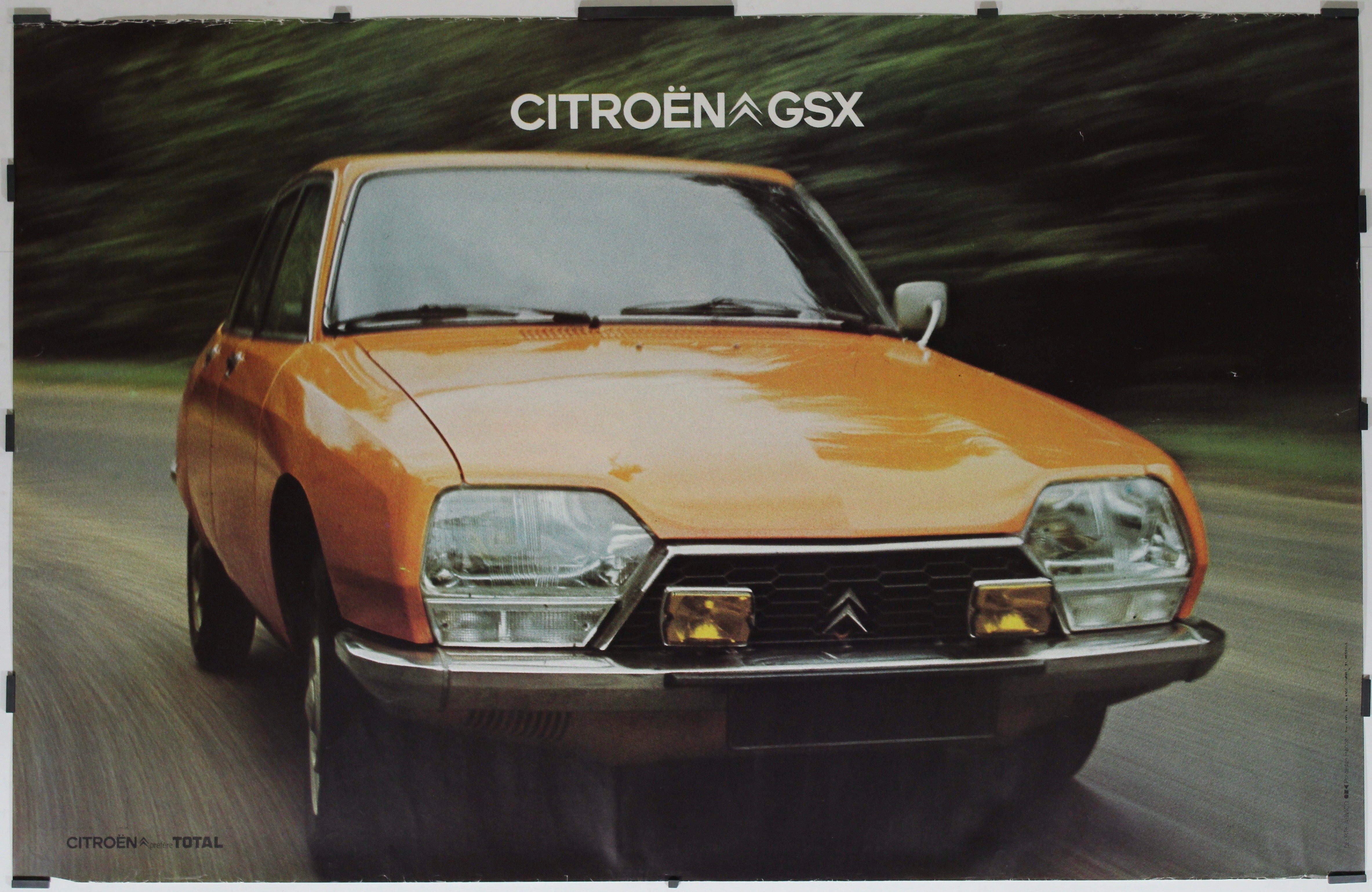 Citroën GSX Circa 1980, Affiche originale, Affiche Originale – Galerie 1881