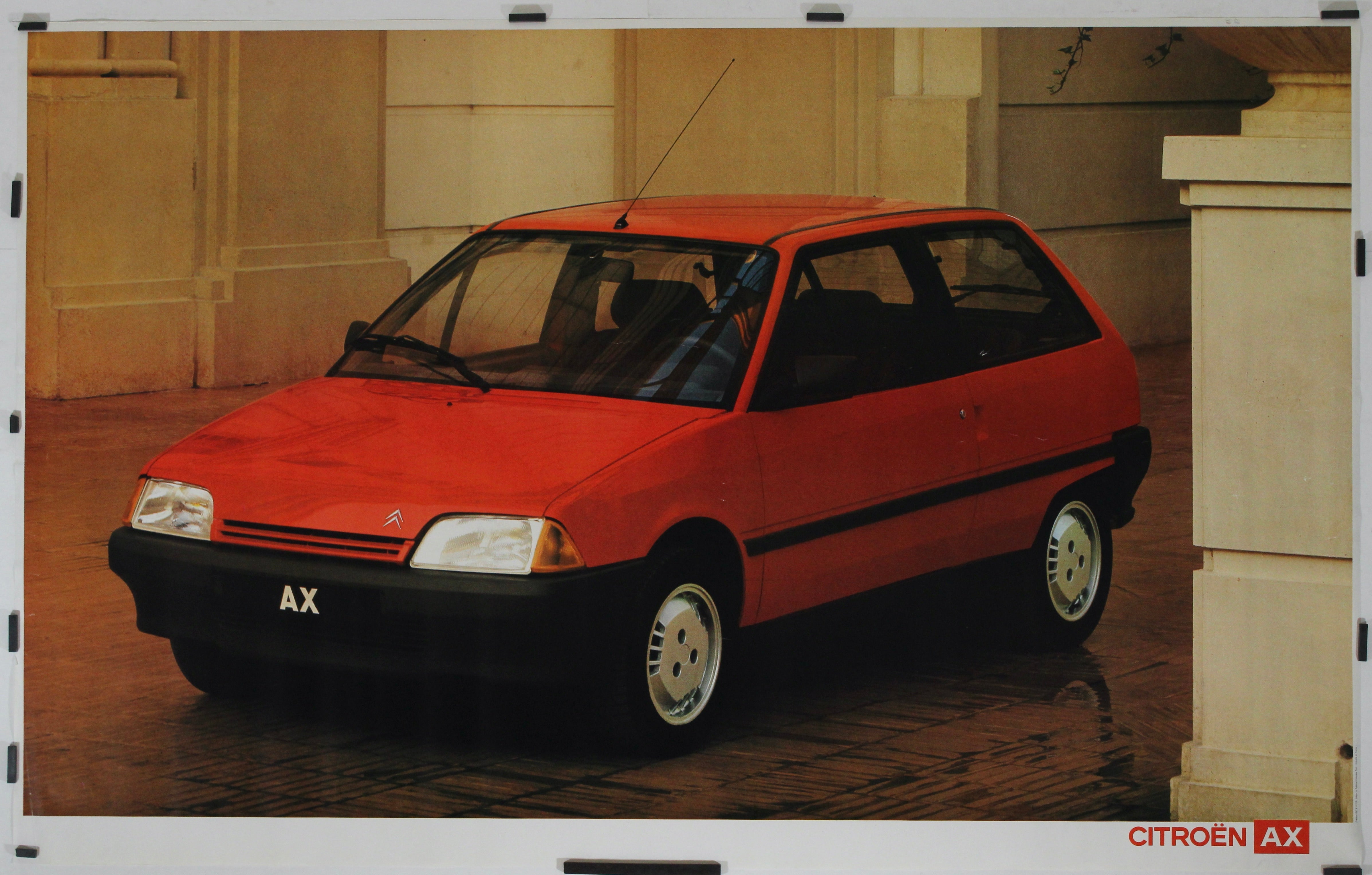 Citroën AX Circa 1980, Original poster, Affiche Originale – Galerie 1881