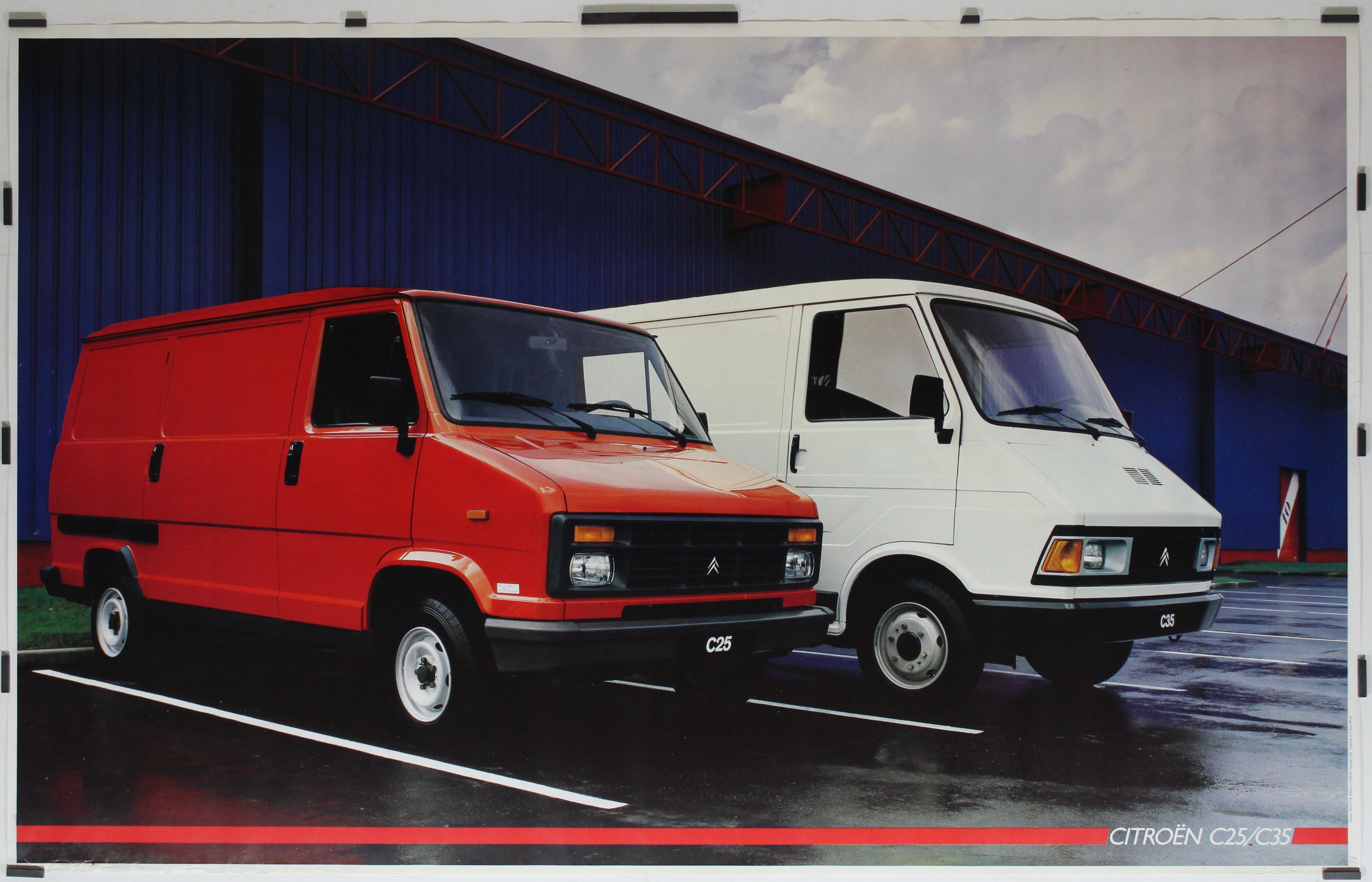 Citroën C25 - C35 Circa 1980, Affiche originale, Affiche Originale ...